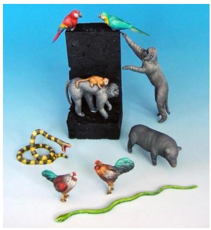 DISCONTINUED Mantis Miniatures 35016 Animals Set 4 (Asian)