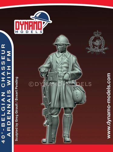 Dynamo-Models 48070 '40 - Belgian Chasseur Ardennais With FM