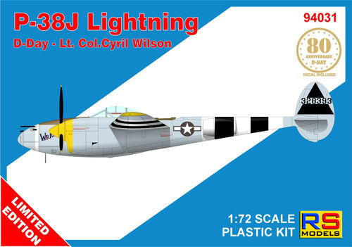 RS Models 94031 Lockheed P-38 J-15 - LO "Wrangler" (D-Day Edition)