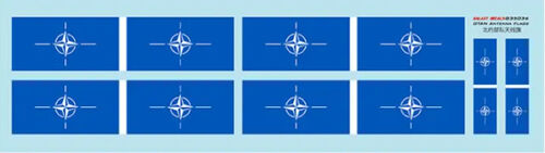 Galaxy-Model G35036 NATO Antenna Flags - Decal Set
