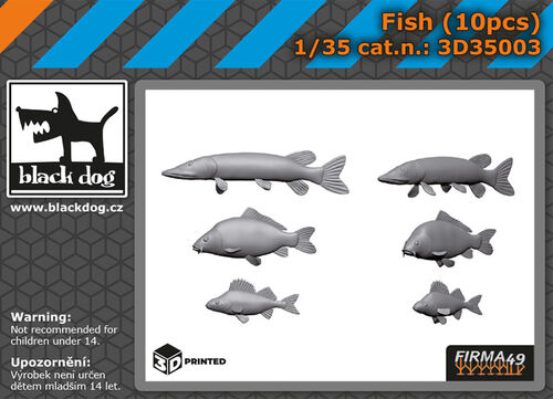 Black Dog 3D35003 Fish (10pcs)