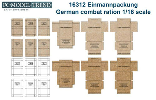 FC ModelTrend 16312 Einmannpackung - German Combat Ration