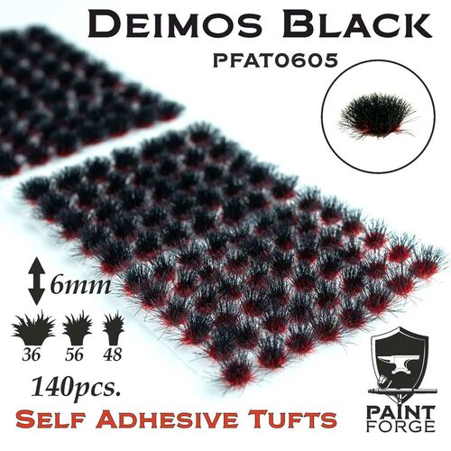Paint Forge PFAT0605 Deimos Black Alien Tufts 6mm