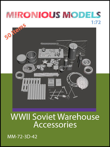 Mironious Models 72042 WWII Soviet Warehouse Accessories