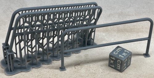 EMP3D 72120107 Barierki metalowe proste 150 - 3 sztuki