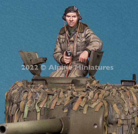 Alpine Miniatures 35298 British Tank Commander Set (2 figures & 4 heads included)