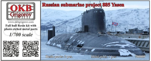 OKB Grigorov N700009 Russian submarine project 885 Yasen