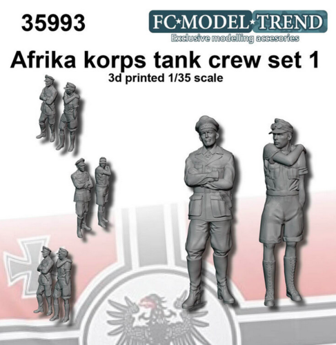 FC ModelTrend 35993 Afrika Korps tank crew, set 1