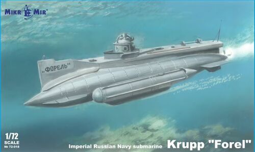 Mikromir 72-018 Imperial Russian Navy submarine Krupp "Forel"