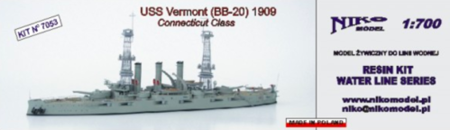 NIKO MODEL 7053 USS Vermont BB-20 1909