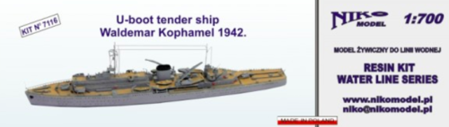 NIKO MODEL 7116 U-boot tender ship Waldemar Kophamel 1942