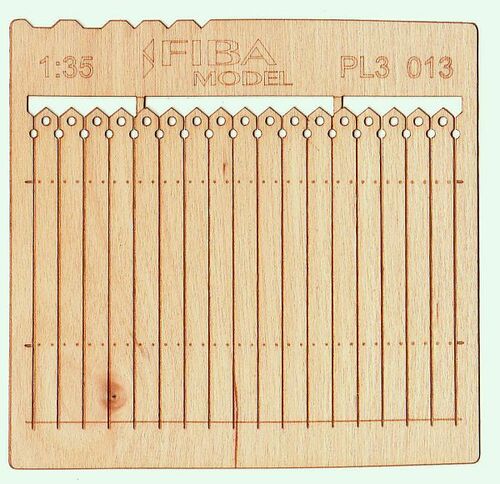 Model scene PL3-013 Decorative European Wooden Fence - Type III