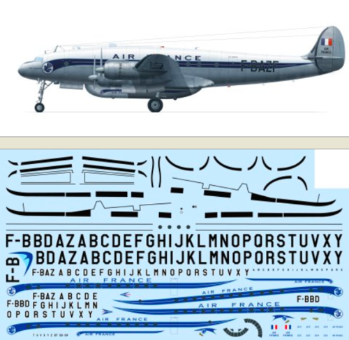 F-RSIN P4059 Constellation - Air France