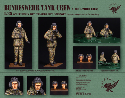 Valkyrie Miniatures 35012 Bundeswehr Tank Crew - 2000 Era