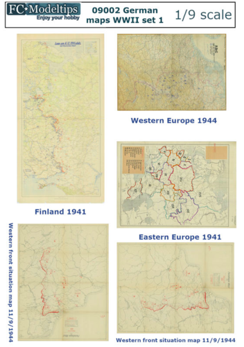 FC ModelTrend 09002 German maps WWII set 1