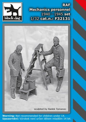 Black Dog F32131 RAF mechanics personnel 1940-45 set
