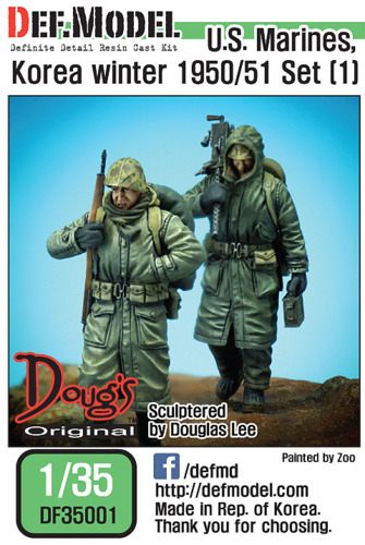 DEF Model DF35001 US Marines Korea Winter 1950/51 Set 1 (2 Figures)