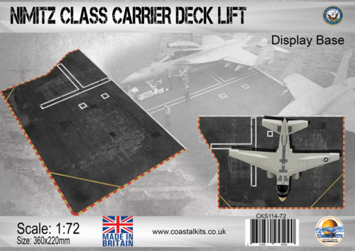 Coastal kits S114-72 Nimitz Class Carrier Deck Lift 360x220mm