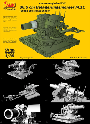 CMK RA056 Austro-Hungarian WWI 30,5 cm Belagerungsmőrser M.11 /Škoda30,5 cm Haubitze