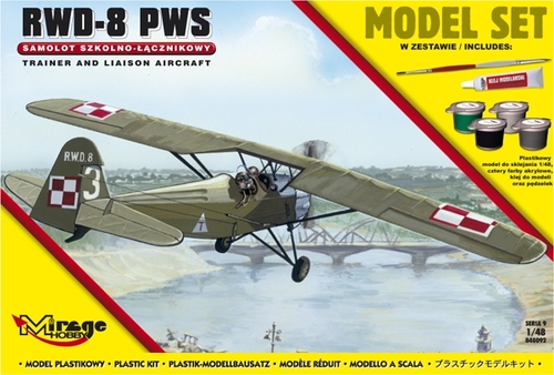 Mirage-Hobby 848092 R.W.D.-8 (PWS) [Polski Samolot Szkolno-łącznikowy] (MODEL SET)