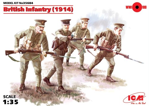ICM 35684 British Infantry (1914), (4 figures)