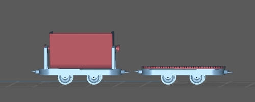Peddinghaus-Decals 72F320 Light Railway (Feldbahn) Narrow Gauge 3 Tilting Ears and 3 Flat Wagons (3D-Printed)
