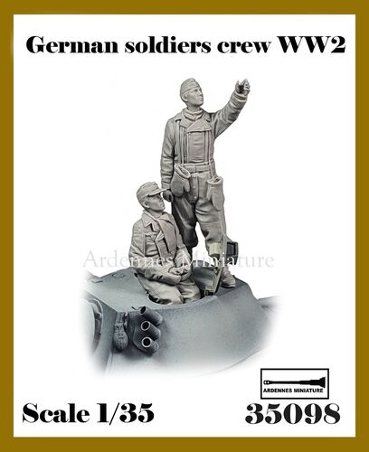 Ardennes Miniature 35098 German Soldiers Crew WW2