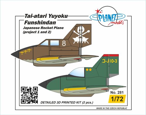 Planet Models 281 Tai-Atari Yūyoku Funshindan Japanese Rocket Plane (Project 1 And 2)