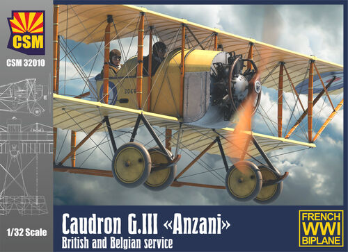 Copper State Models 32010 Caudron G.III Anzani - British and Belgian Service