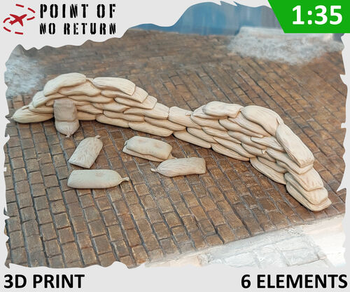 Point Of No Return 35-23052 Sandbags - MG Firing Post (Type 1)