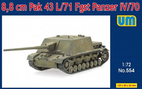 Unimodels 554 8,8 cm Pak 43 L/71 Fgst Panzer IV/70
