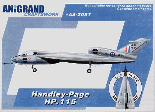 Anigrand Craftswork AA2087 Handley-Page HP.115 - Delta wing research for Concorde