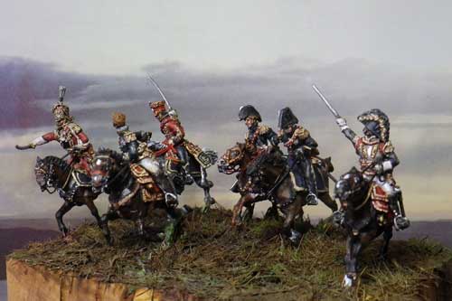 Waterloo 1815 AP102 French High Staff Charge at Waterloo (6 horses - 6 horsemen)