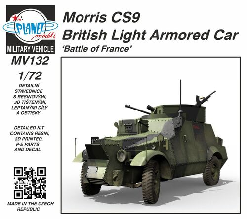 Planet Models MV132 Morris CS9 British Light Armored Car 'Battle of France'