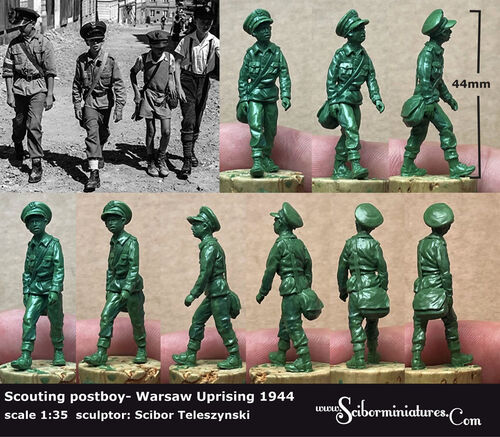 Scibor Monstrous Miniatures 35HM0079 Polish Scout Postboy 1944