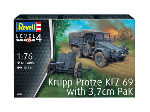 Revell 03344 Krupp Protze KFZ 69 With 3,7cm Pak