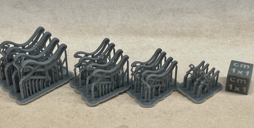 EMP3D 72120210 Nogi do ławki parkowej PRL - zestaw 4 sztuk