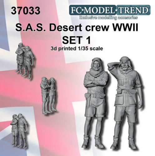 FC ModelTrend 37033 SAS desert jeep crew, set 1
