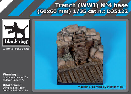 Black Dog D35122 Trench (WWI) N°4 base (60x60 mm)