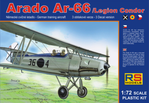RS Models 92060 German biplane Arado Ar-66 "Legion Condor"