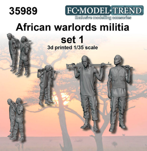 FC ModelTrend 35989 African warlords militia set 1