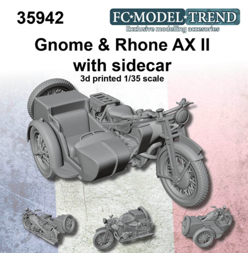 FC ModelTrend 35942 Gnome & Rhone AX II with sidecar