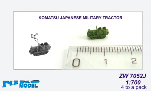 NIKO MODEL ZW7052J Komatsu Japanese Military Tractor 4 to a pack