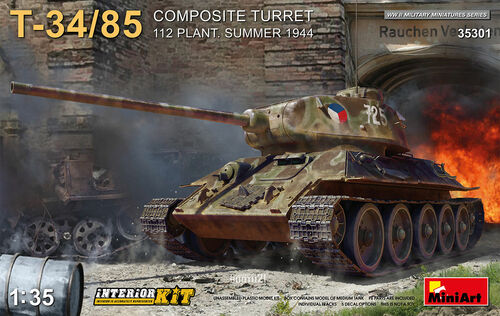 MiniArt 35301 T-34/85 Composite turret. 112 Plant. Summer 1944 Interior Kit