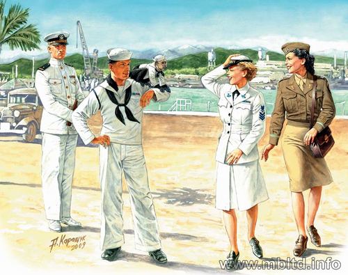 Master Box 3556 Women at War series : U.S.Navy Waves (4 figures)
