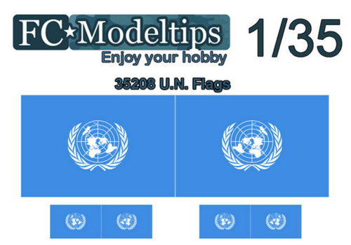 FC ModelTrend C35708 Adaptable decal flag United nations