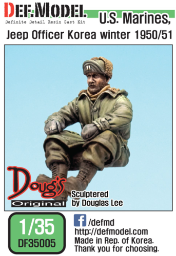 DEF Model DF35005 US Marines Jeep Officer Korea Winter 1950/51