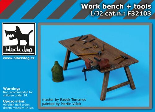 Black Dog F32103 Work bench + tools