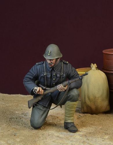 D-DAY miniature studio 35149 Black Devils Soldier 1, WWII Dutch Army Rotterdam 1940