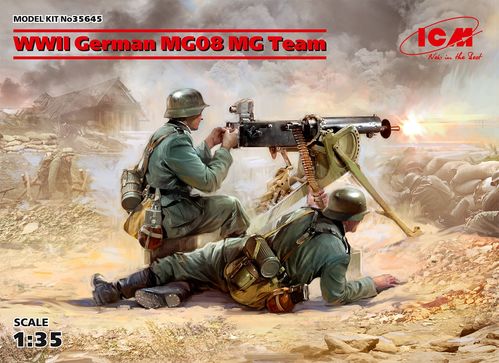 ICM 35645 WWII German MG08 MG Team (2 figures)